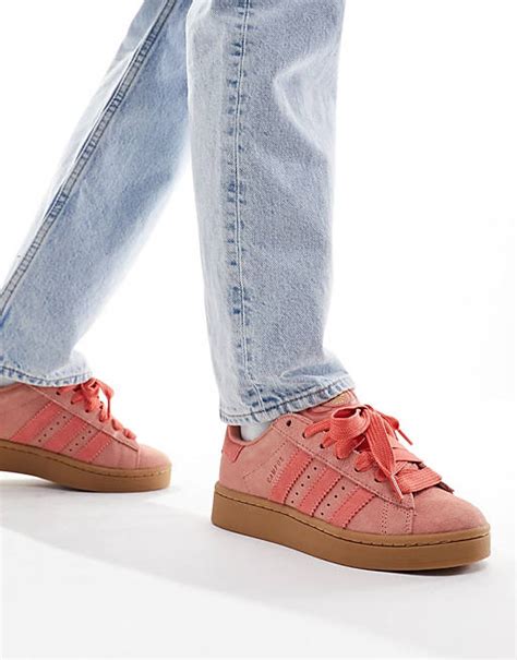 Adidas Originals Campus 00s Gum Sole Sneakers In Pink With Gum Sole Asos