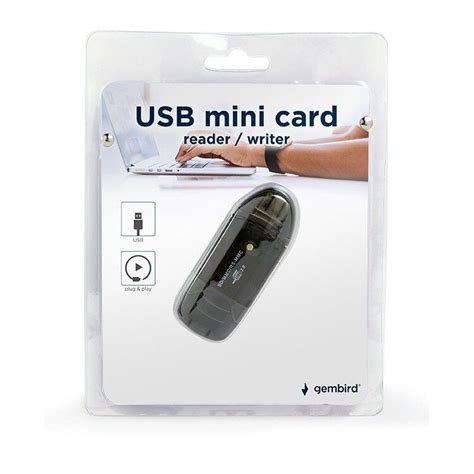 Мини Usb четец на карти Gembird прозрачен Emag Bg