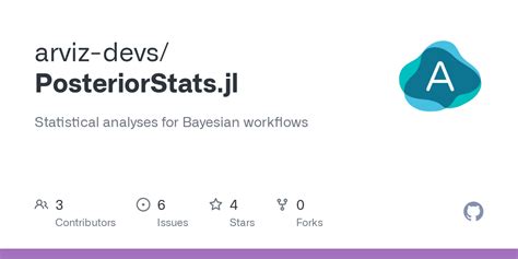 github arviz devs posteriorstats jl statistical analyses for