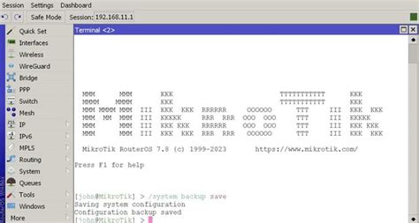 Backup Config Rmikrotik