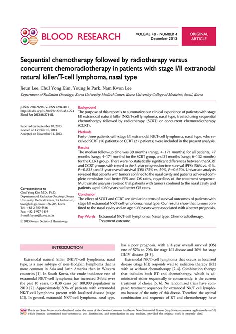 PDF Sequential Chemotherapy Followed By Radiotherapy Versus