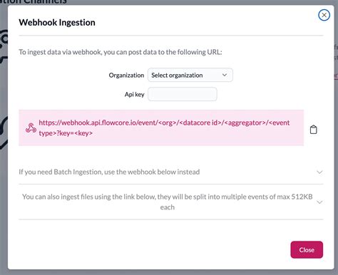 Ingestion Options Flowcore Docs