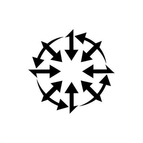 Premium Vector Bold Black Arrow Icons Set Curved Bent And Circular Designs For Navigation Amp