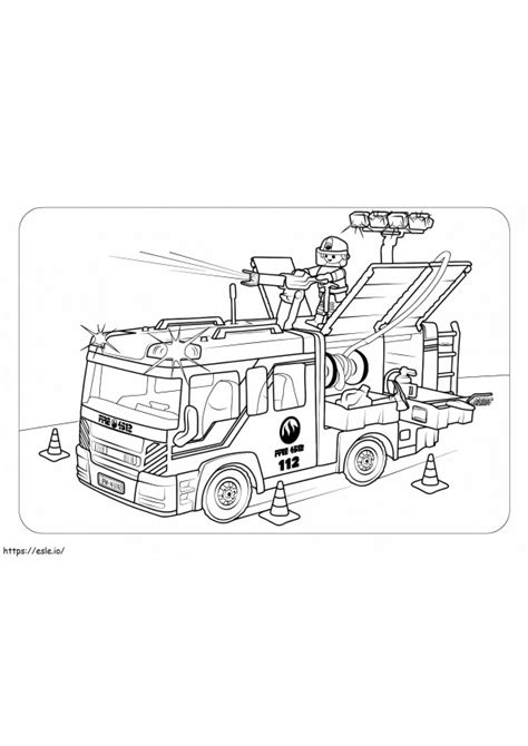 消防車 ぬりえ 塗り絵 塗り絵 無料