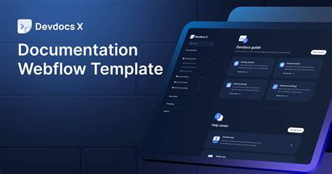 Help Center Devdocs X Webflow Website Template