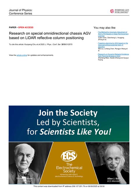 Pdf Research On Special Omnidirectional Chassis Agv Based On Lidar Reflective Column Positioning