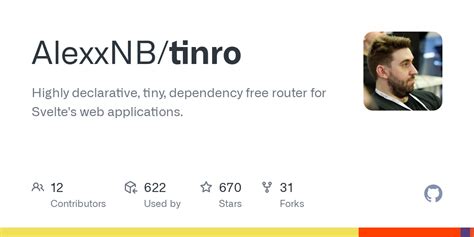 Github Alexxnbtinro Highly Declarative Tiny Dependency Free Router For Sveltes Web