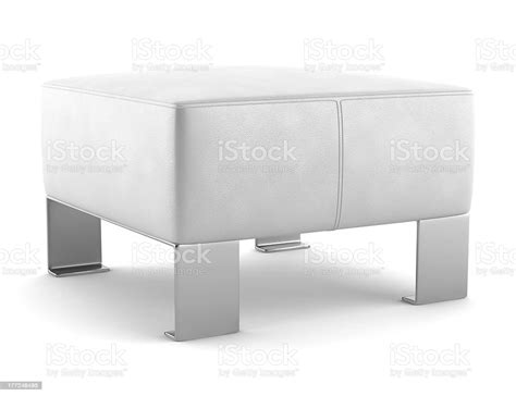 가죽 Pouf 흰색 바탕에 흰색 배경 0명에 대한 스톡 사진 및 기타 이미지 0명 3차원 형태 가구 Istock