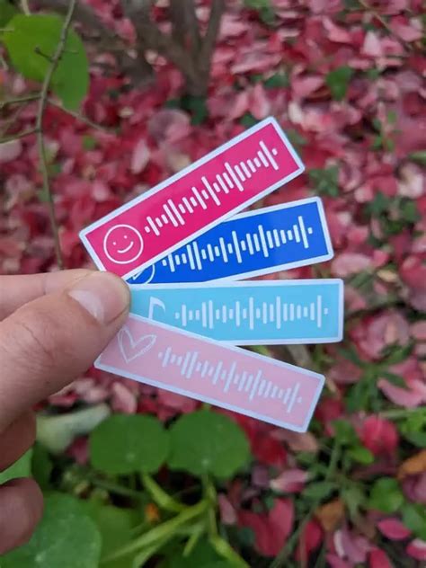 Custom Spotify Code Scan Sticker 7 Colors Custom Icons Custom Song Sticker Personalized