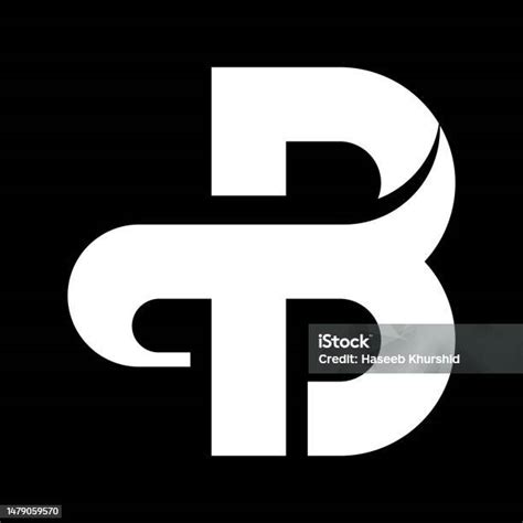 최소한의 Tb 로고 고급 배경에 Bt 편지의 아이콘입니다 Tb 모노그램 이니셜을 기반으로 한 로고 아이디어 전문적인 다양한 문자 기호와 배경에 Bt 로고 0명에 대한 스톡