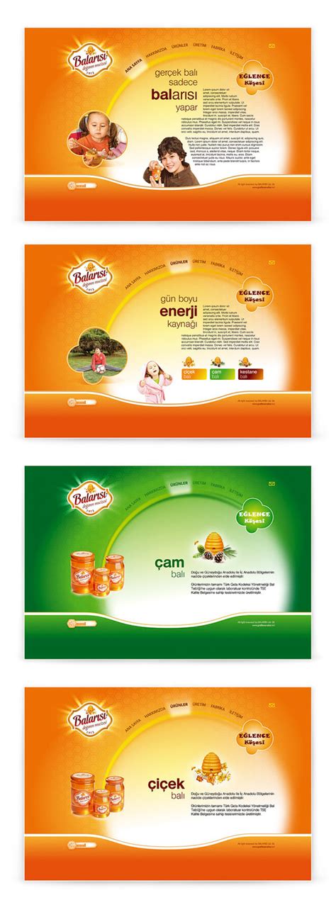 honey website design on behance