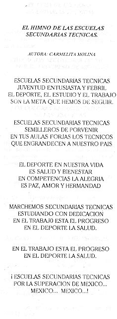 Valor Y Confianza Himno De Las Secundarias Tecnicas