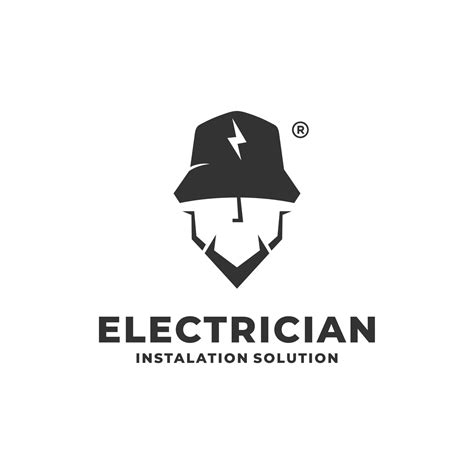 Electricista Logo Concepto Moderno Diseño Lata Utilizar Para Instalación Servicio Logo