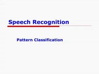 PPT Speech Recognition PowerPoint Presentation Free Download ID 231683