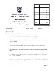 CPSC 213 MT1 Solutions 1 12 2 18 3 10 4 8 5 12 CPSC 213