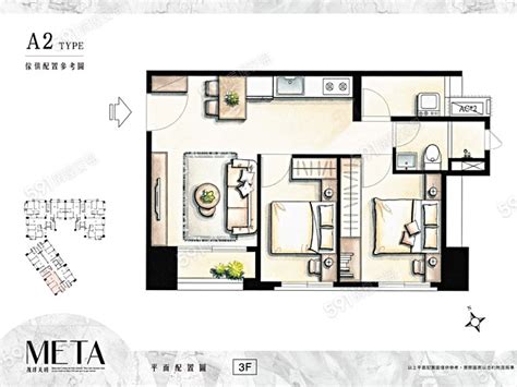 【茂洋天玥meta】開價1400~2000萬戶，格局規劃2~3房 591新建案