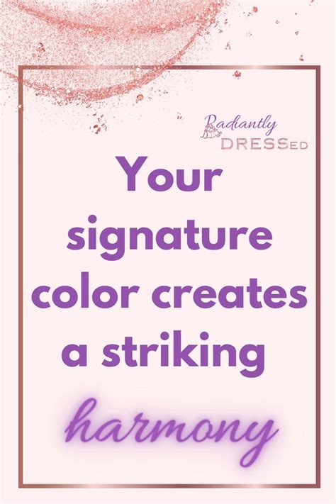 How To Discover Your Signature Color