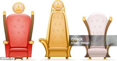 로얄 왕좌 왕 통치자 동화 안락의 자 만화 3d 격리 아이콘 설정된 벡터 일러스트 레이 션 왕좌에 대한 스톡 벡터 아트 및 기타 이미지 왕좌 아이콘 3차원 형태