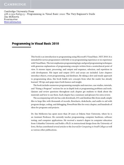 proggramming visual basic 2010 pdf basic computer programming