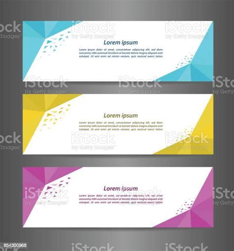 3 추상적인 현대 배너 질감을 설정 합니다 웹 배너 디자인을 위한 벡터 배너 배경 그라데이션에 대한 스톡 벡터 아트 및 기타 이미지 그라데이션 깊은 다중 색상