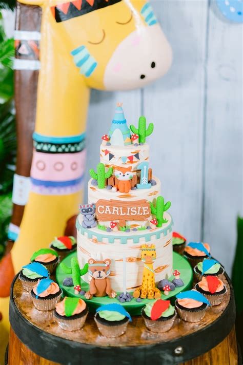 Carlisles Tribal Woodland Themed Party 1st Birthday Party Doll Manila