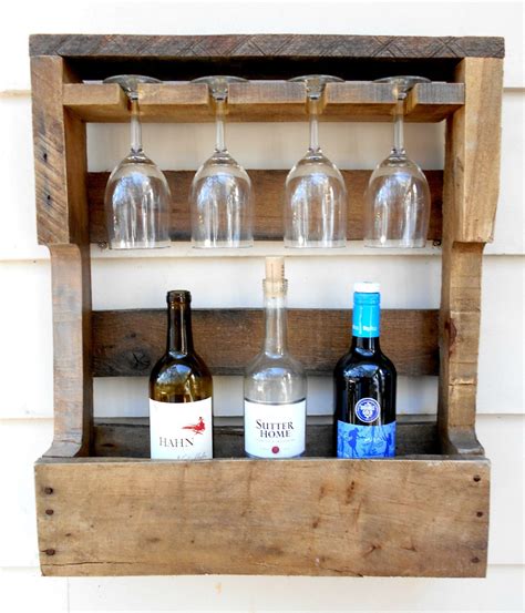 Rustic Wooden Wine Rack Pallet Wine Rack By Robsrusticcreations