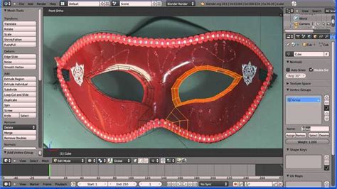 Blender Modelling Tutorial Making A Party Mask Part Making The Topology Using Face Loops