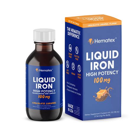 Hematex Liquid Iron Supplement 100mg Polysaccharide Iron Complex For