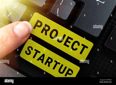 Handwriting Text Project Startup Business Approach The Initial Opportunity Of A Young Company