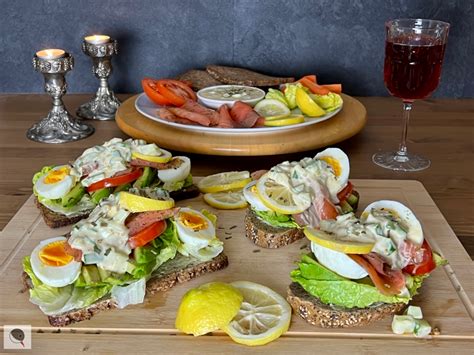 Smoked Salmon Smørrebrød Danish Open Faced Sandwich Recipe
