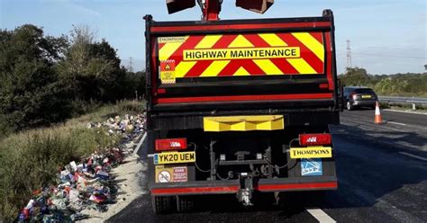 Live Updates As M4 Lanes Closed Near Swindon After Lorry Spills Rice