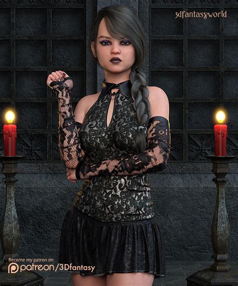 Goth Girl 2 By 3dfantasyworld On Deviantart