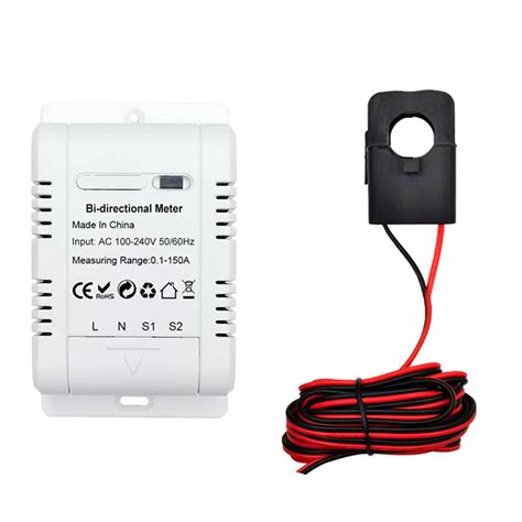 Buy Jayruit Single Phase Electric Meter Tuya Smart Bi Directional Wifi Energy Meter 150a Clamp