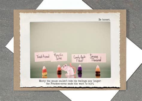 Funny Candy Corn Card • Halloween Greeting Card • Candy Corn Hater Etsy