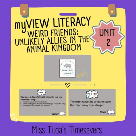 Weird Friends Quiz Grade 3 Myview Literacy Made By Teachers