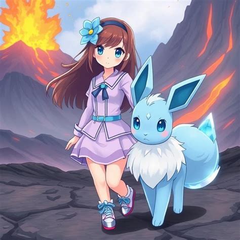 Ice Trainer And Eevee