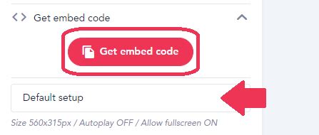 How To Share Your Video With The Embed Code Cenareo Help Center