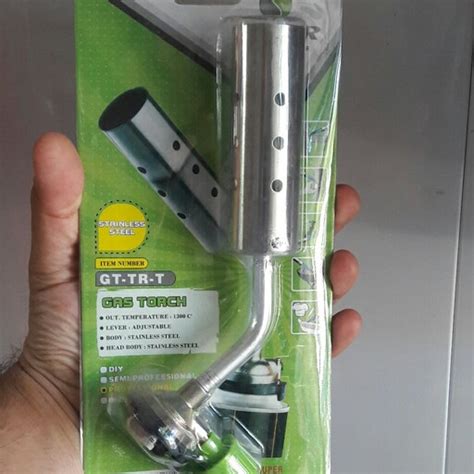 خرید و قیمت سر پیک مشعل گازی وشعله افکن استیل سیلور همراه یک عدد کپسول