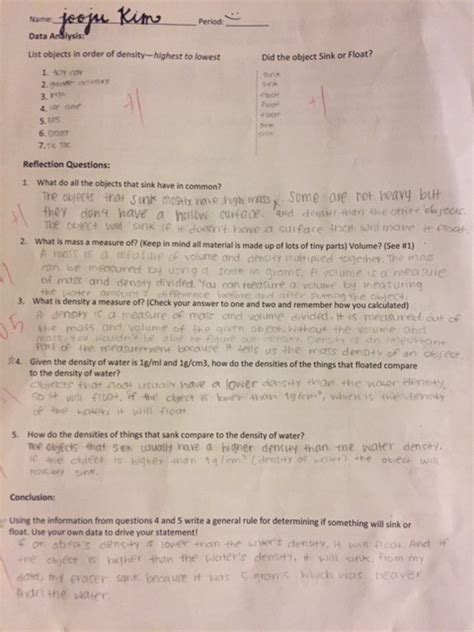Exploring Density Lab Buoyancy Jooju S Digital Portfolio
