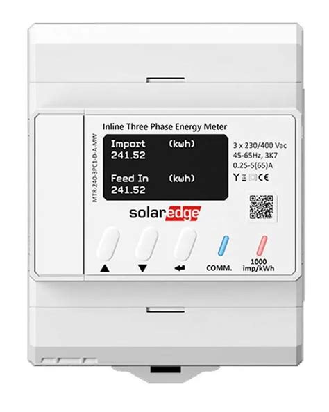 Inline Meter SolarEdge Home MTR PC D A MW Tipo Producto Fotovoltaico Medidor Bricovia