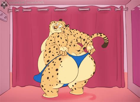 Rule 34 2022 Anthro Ass Benjamin Clawhauser Big Butt Bulge Butt Focus