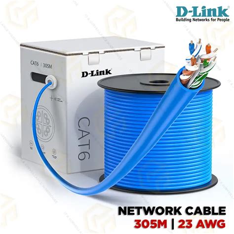 D Link Cat 6 305mtr Copper Indoor Blue Cable