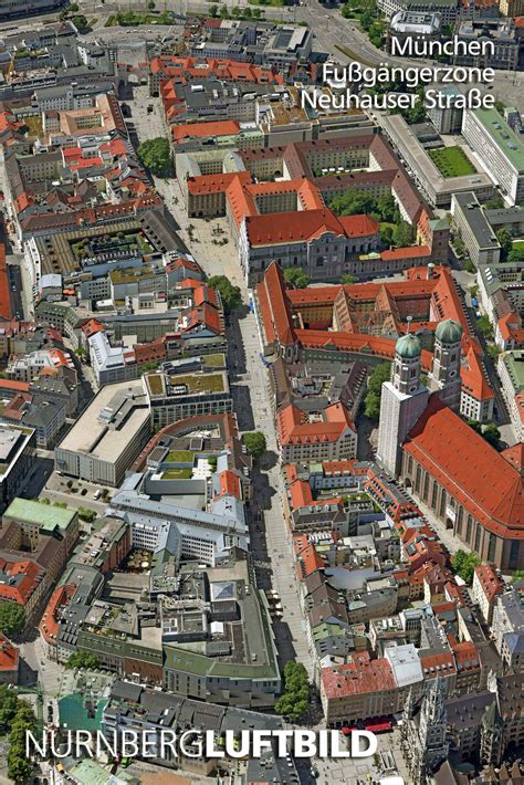 München Fußgängerzone Neuhauser Straße Luftbild