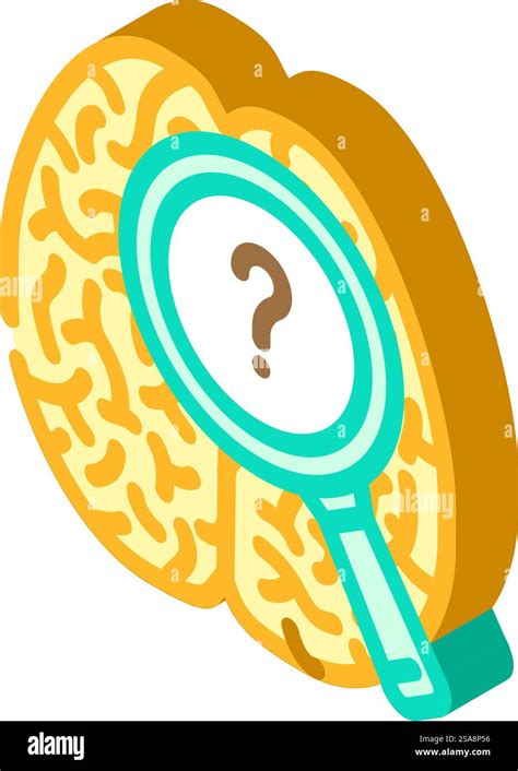 Brain Research Neuroscience Neurology Isometric Icon Vector Brain Research Neuroscience