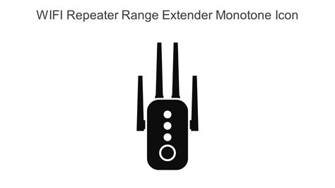 WIFI Repeater Range Extender Monotone Icon In Powerpoint Pptx Png And Editable Eps Format PPT Slide