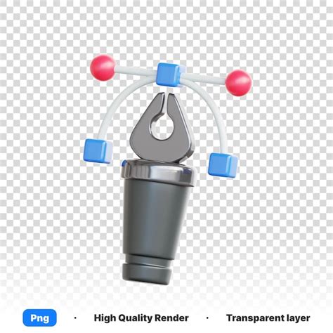 Premium Psd 3d Illustration Of A Chemical Structure Element With