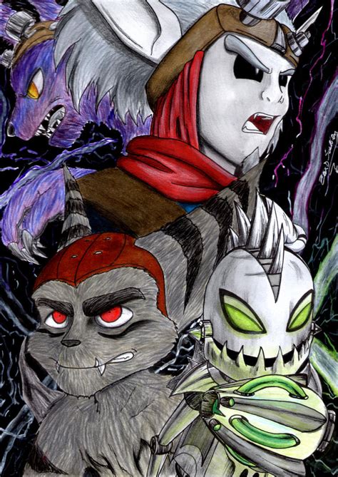 Dark Team Ratchet Clank Jak And Daxter By Zaxssouven On Deviantart