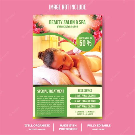 Premium Psd Beauty Salon Spa Flyer Design Template