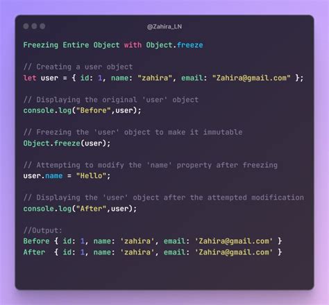 Zahira Ln On Linkedin Javascript Programming Immutability Dataprotection Techskills