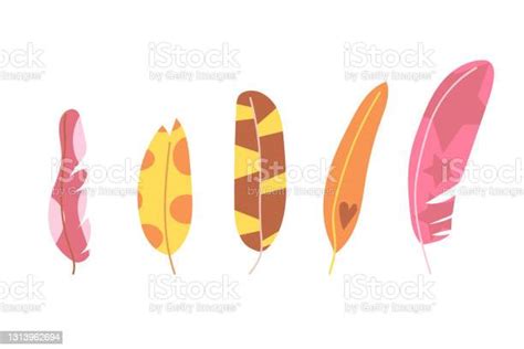 손으로 그린 밝은 색상 깃털 현대적이고 추상적 인 세트 플랫 일러스트레이션 개념에 대한 스톡 벡터 아트 및 기타 이미지 개념 개념과 주제 개체 그룹 Istock